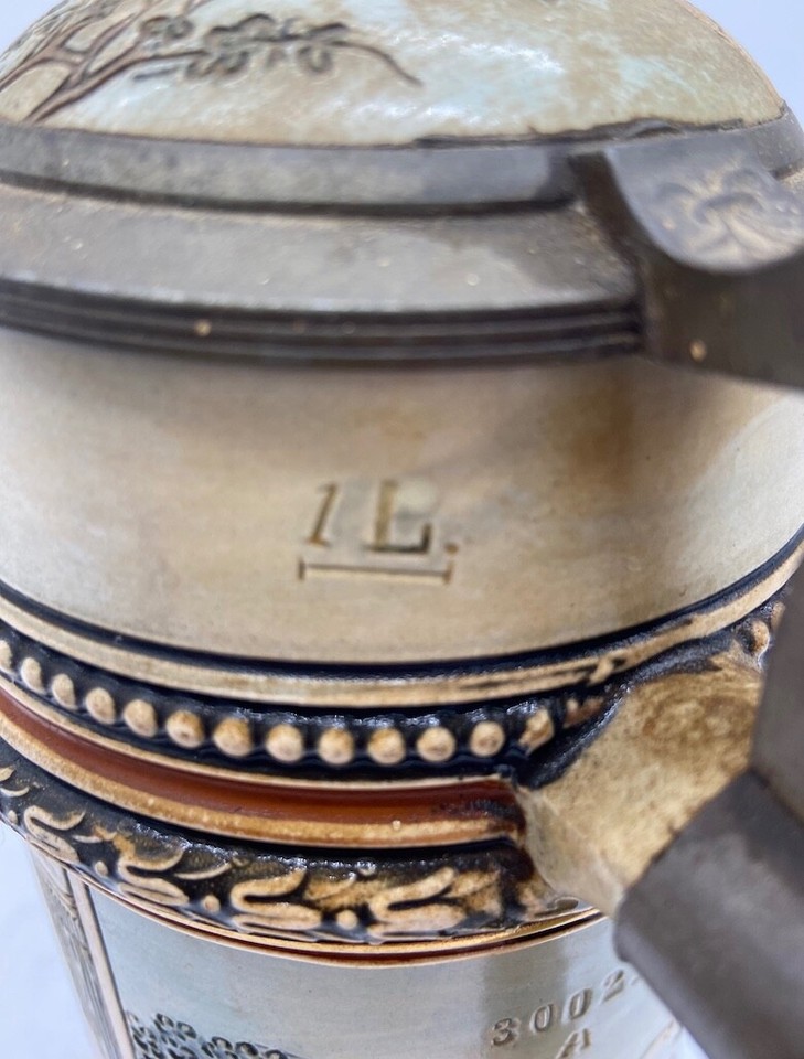 Merkelbach and Wick Character Lidded Beer Stein Germany late 1800s ...