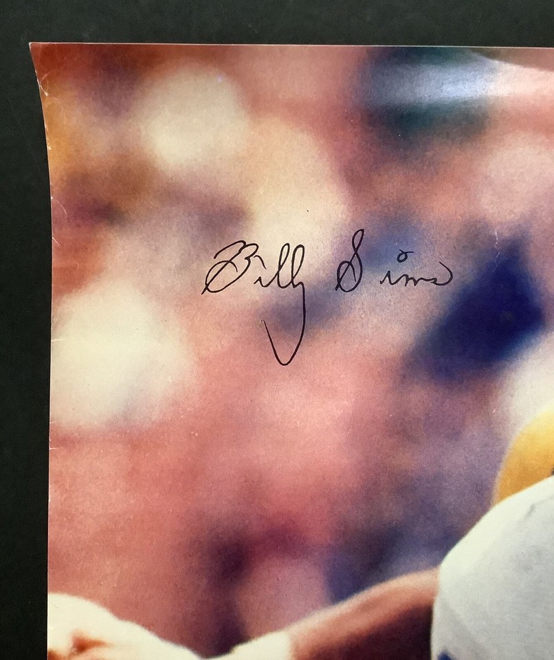 Billy Sims Signed Poster 19x25 Football Autograph Adidas HUGE 78Heisman ...
