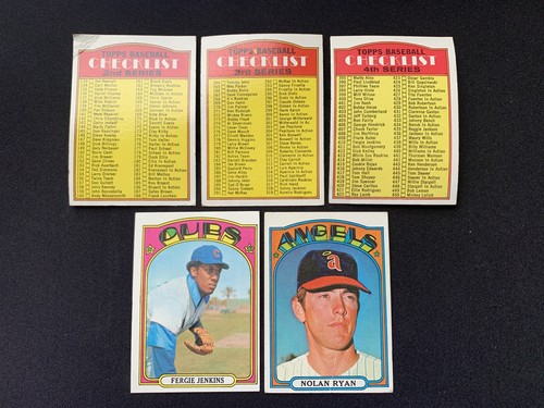 1972 Topps Baseball Card Starter Set of 242 Cards High Numbers Stars ...