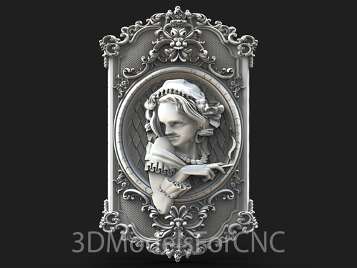 3D Model STL File for CNC Router Laser & 3D Printer Beautiful Lady 2 | eBay