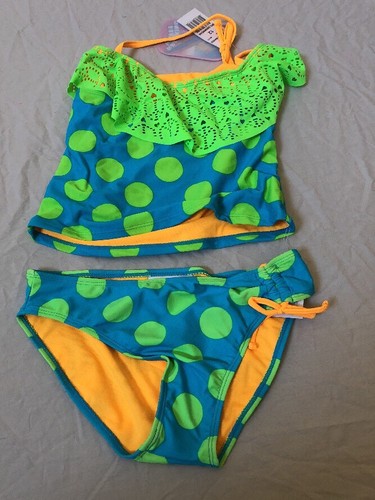 Breaking Waves Green Laser Tag Tankini 12 82 | eBay