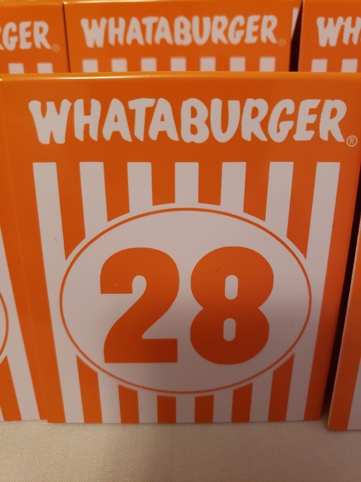 Individual WHATABURGER Restaurant Table Tent Numbers - Modern Glossy | eBay
