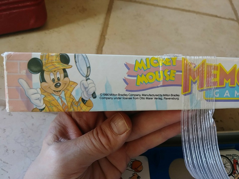 Memory Game Mickey Mouse Vintage Game Milton Bradley 1990 72 Cards ...