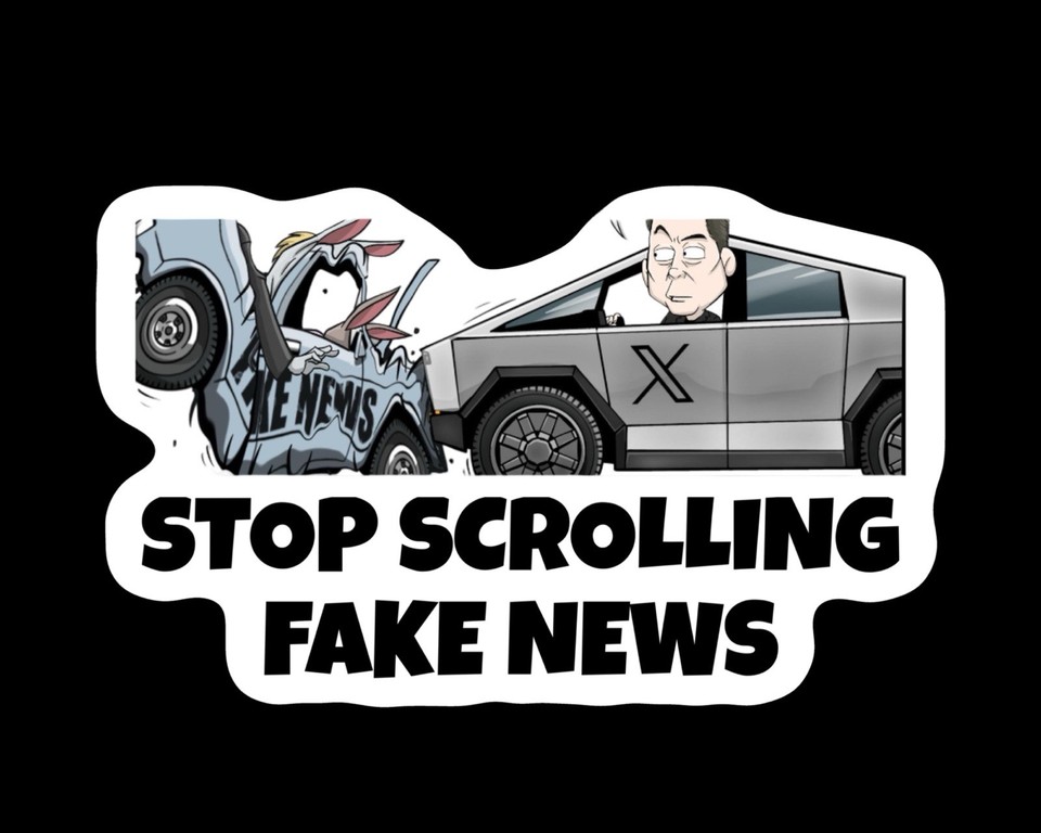 5”x3” Elon Musk Die Cut Sticker, Funny, Elon,, Space X, Tesla ...