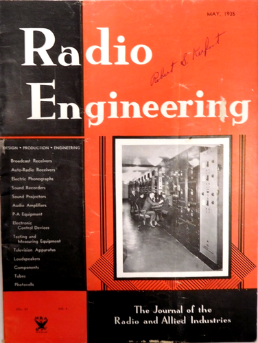 90 Years Old - 1935 (May) – Radio Engineering Magazine – 32 Pages | eBay