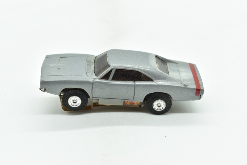 Eldon- DODGE CHARGER SLOT CAR, Slot All Original, 2-1/2", Japan, Grey ...