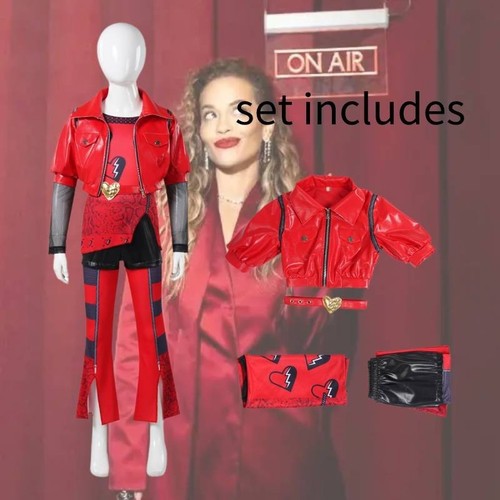 Enchanting Descendants Four Red Queen Cosplay Costume Set For Kids In ...
