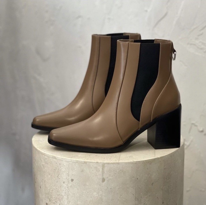 Senso Boots Hendi Almond Tan Leather Ankle Square Toe Sz 38 / US 7 ...