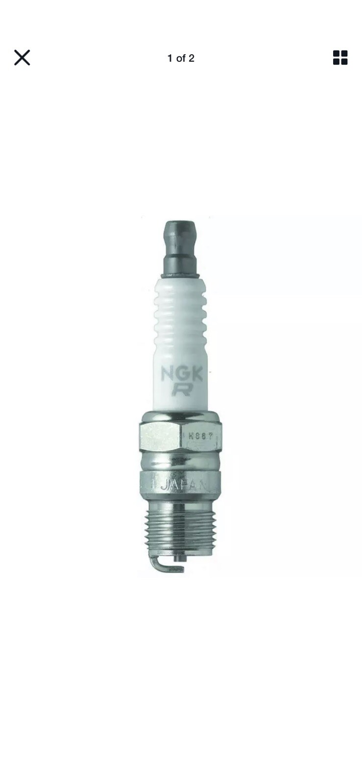 NGK Spark Plug 4323 BR6FS 14mm Copper Core Nickel, Tapered, Cb2 ...