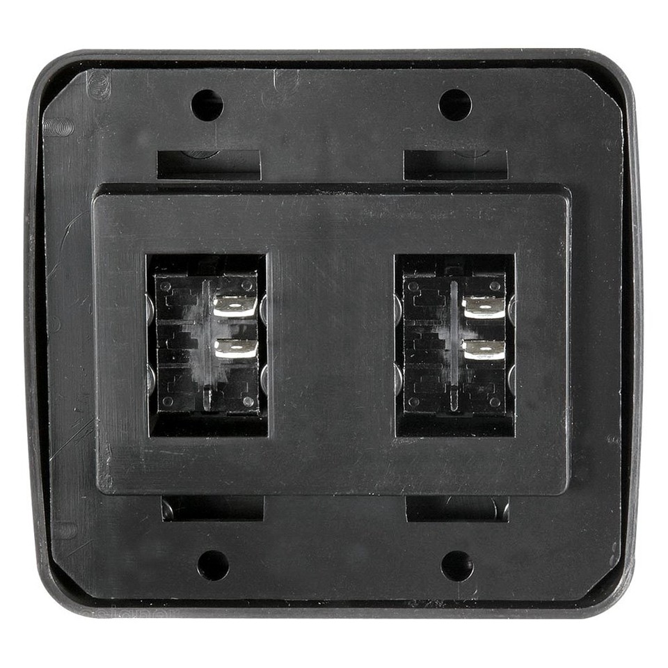 RV Designer S523 - Double SPST On/Off Black Lighting Switch | eBay