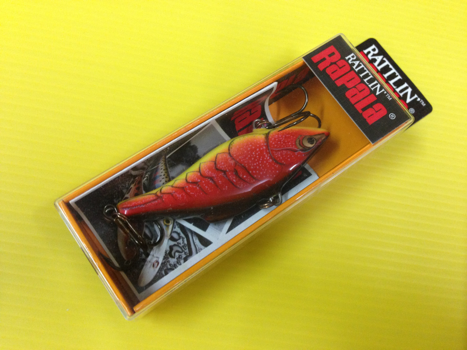 Rapala Rattlin' Rap RNR-7 RFCW, Redfire Crawdad Color Sinking Fishing ...