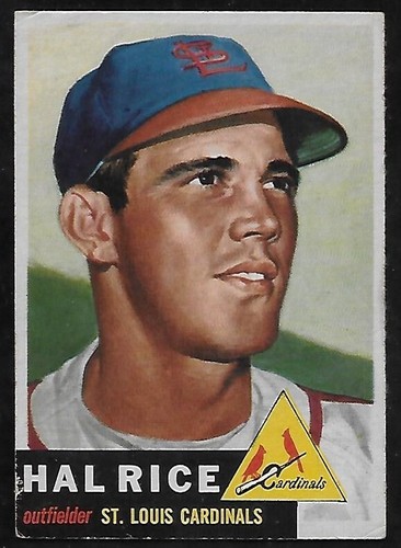 1953 Topps #93 Hal Rice St. Louis Cardinals Nice! | eBay