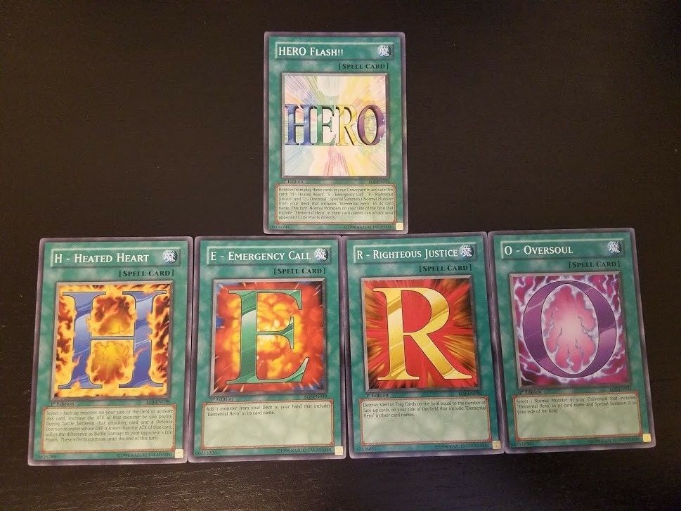 HERO Flash! Set (H Heart, E Emergency Call, R, O Oversoul) Elemental ...