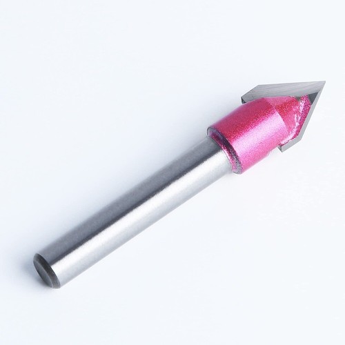V Groove Bit 6MM Router Bits Cutting Dia CNC V Bit Woodworking Door ...