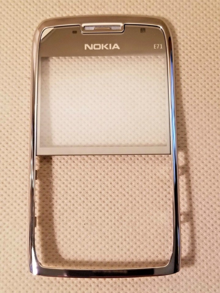 New Nokia OEM Front Metal Faceplate Lens Housing Chrome Part for E71 ...
