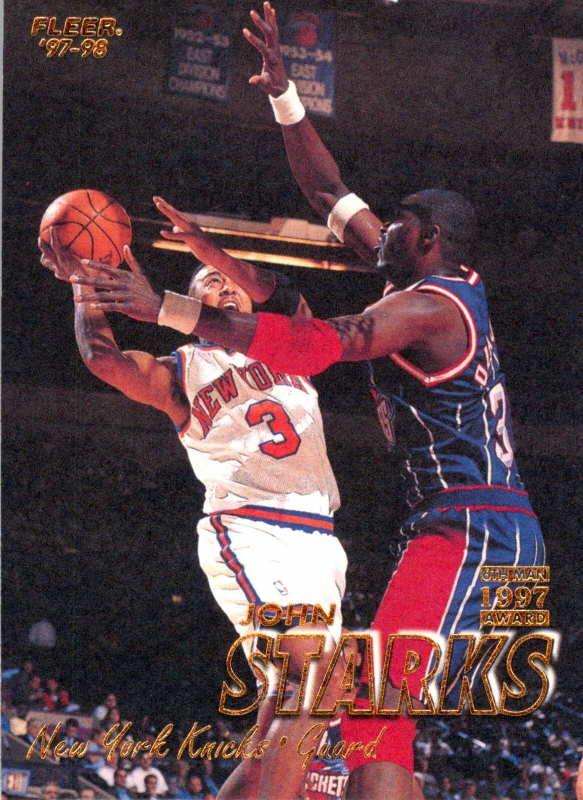 1997 NEW YORK KNICKS NBA Card JOHN STARKS Fleer | eBay