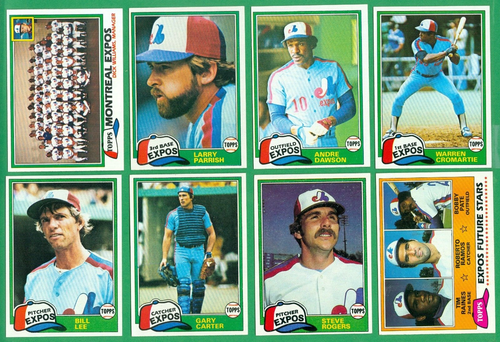 1981 TOPPS MONTREAL EXPOS TEAM SET NM/MT CARTER DAWSON TIM RAINES RC | eBay