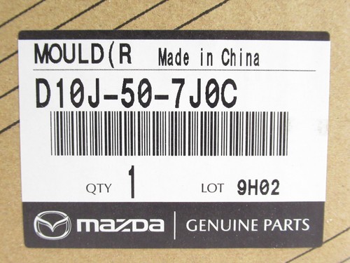 Genuine OEM Mazda D10J-50-7J0C Passenger Side Front Molding Trim 2016 ...