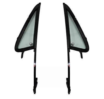 LH & RH Green Tinted Glass Vent Window Assemblies For 1981-1986 Chevy ...