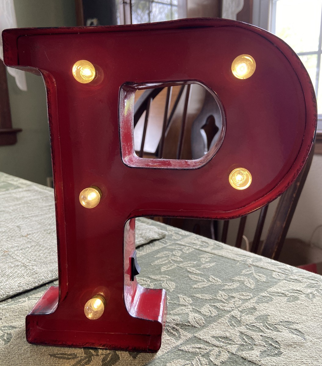 Decorative Letter P Christmas Decoration Letter P – Bliss Gifts