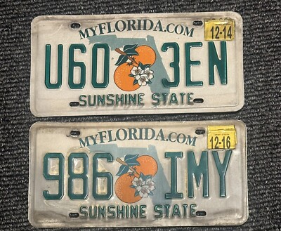 2 Florida Sunshine State License Plates | eBay