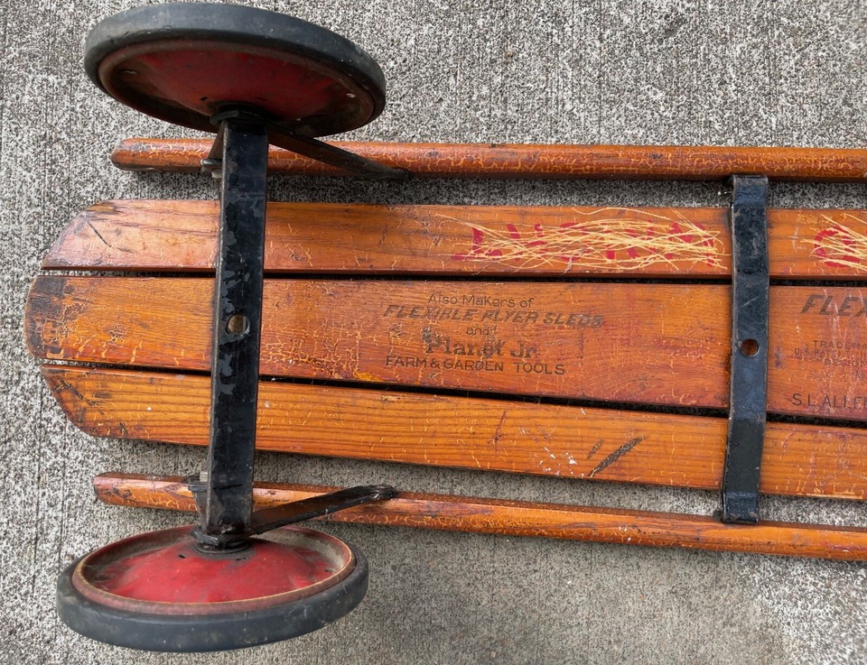 FLEXY RACER 300, a 1939-1954 wheeled coaster, original. FIND A HILL! | eBay