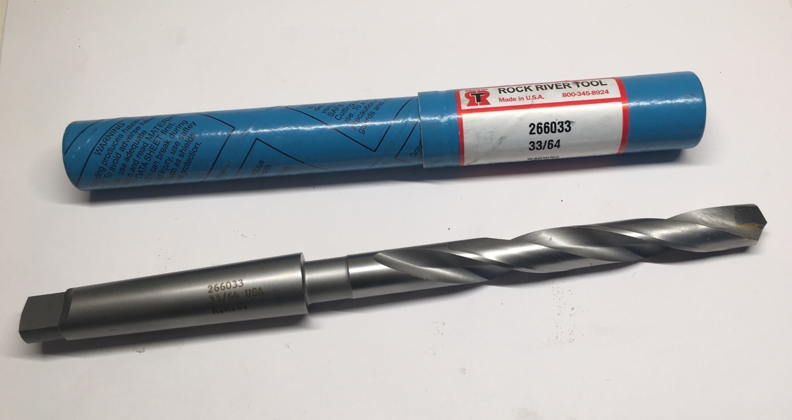 Rock River Tool - CARBIDE TIPPED TAPER DRILL - 266027 27/64 - in Case ...