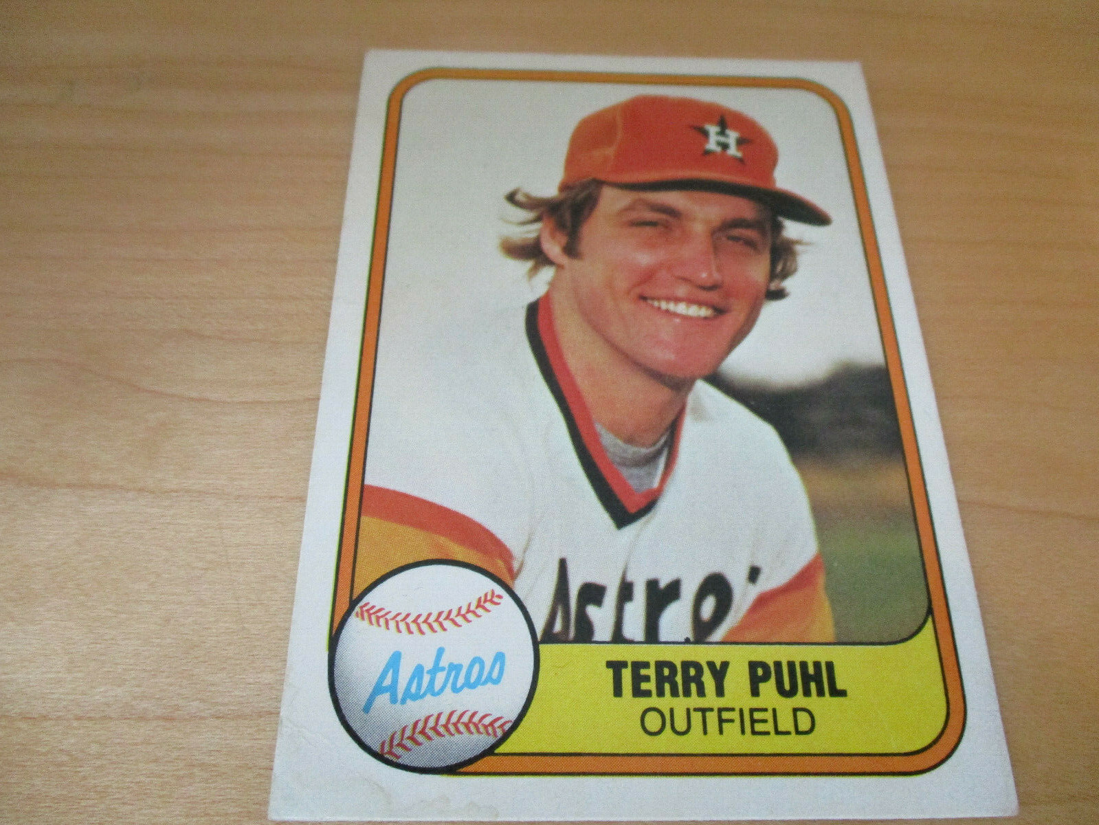 terry puhl (houston astros - of) 1981 fleer card #62 excellent+ ...