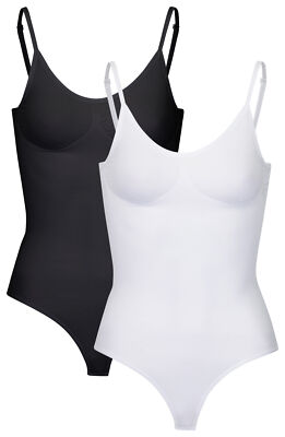 1 - 3 Damen String Body Shapewear figurformend nahtlos Mieder ...