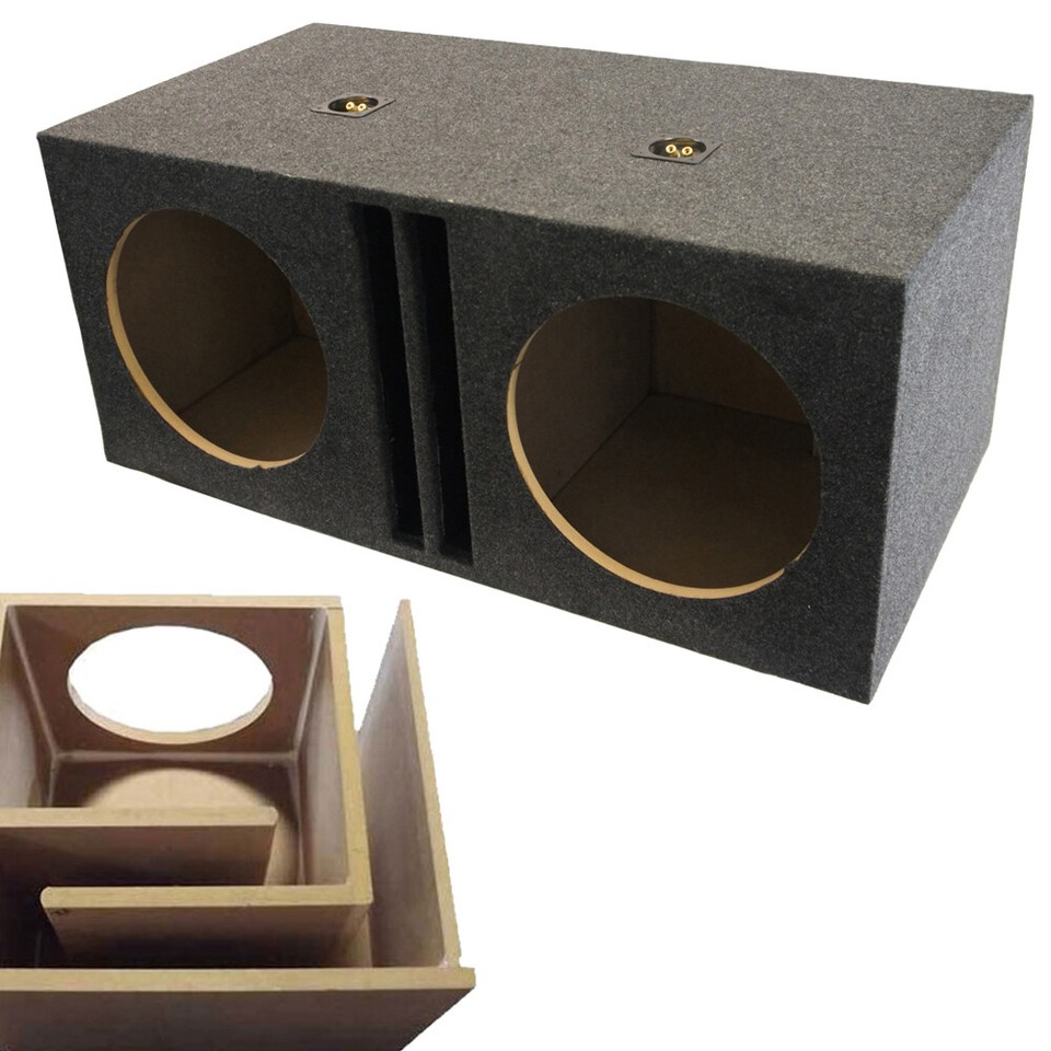 Universal Car Stereo Slotted S Port Dual 15 Kicker Comp C15 Sub Box ...