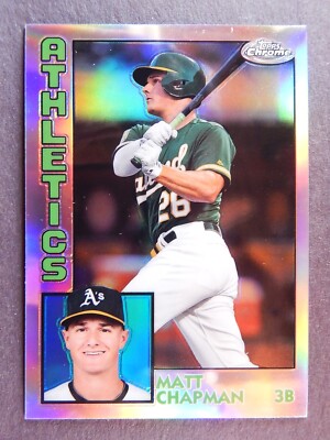 Matt Chapman #84TC-8 Topps Chrome 2019 Baseball Card (Oakland Athletics ...