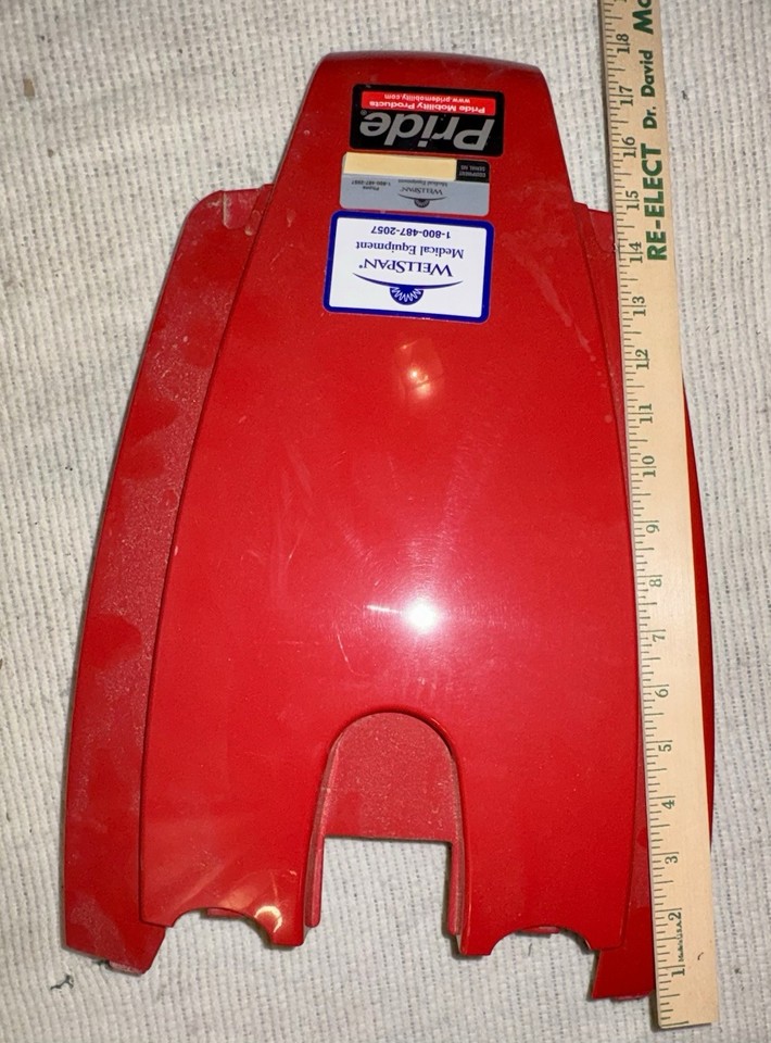 USED PRIDE JAZZY SELECT 6 RED PLASTIC BATTERY COVER SHROUD | eBay