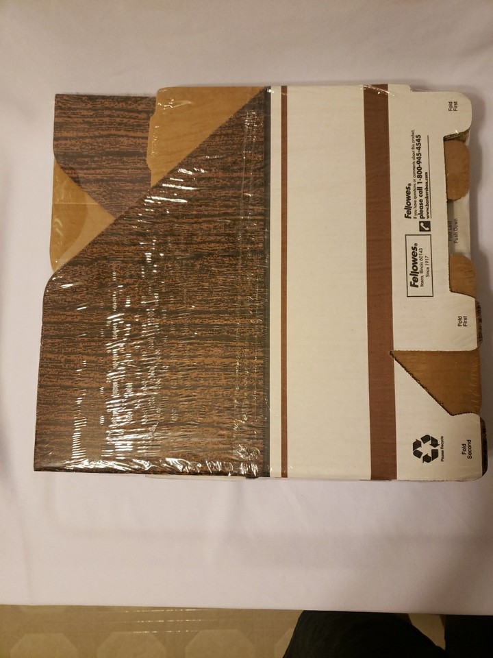 6 Magazine File Boxes Corrugated Cardboard Wood Grain Bankers 4x9 1 ...