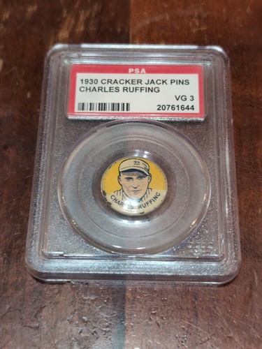 1930 CRACKER JACK PIN CHARLES RUFFING PSA 3 VG New York Yankees | eBay