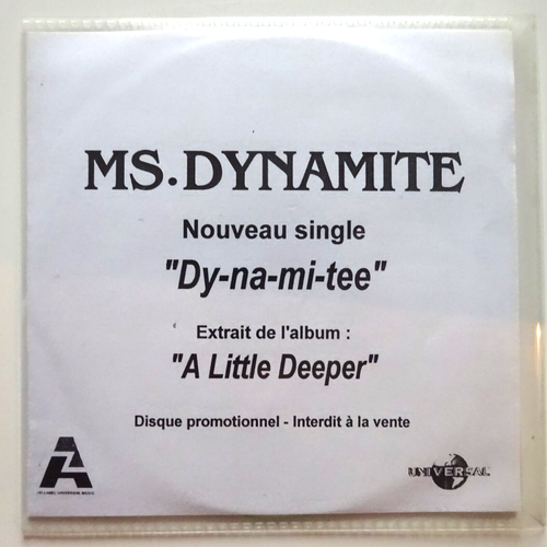 MS DYNAMITE : DY-NA-MI-TEE (A LITTLE DEEPER) 🟊 CD SINGLE PROMO 🟊 | eBay