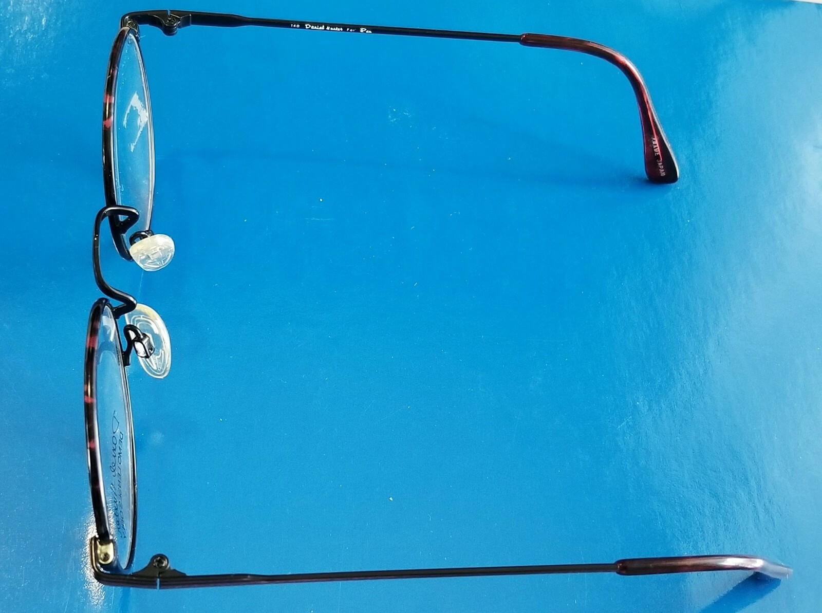 New DANIEL HUNTER Eyeglasses Antique Burgundy Roundis… - Gem