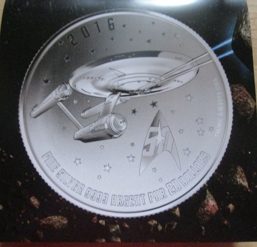 STAR TREK (TOS) Silver coin 2016 50th Anniversary | eBay