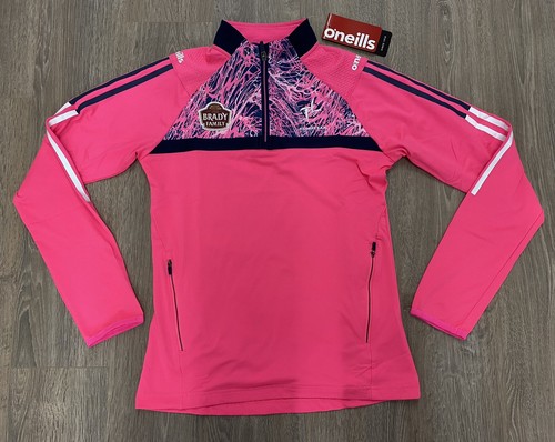 O'Neils Kildare GAA Womens Pink Half Zip Long Sleeve Top Gaelic ...