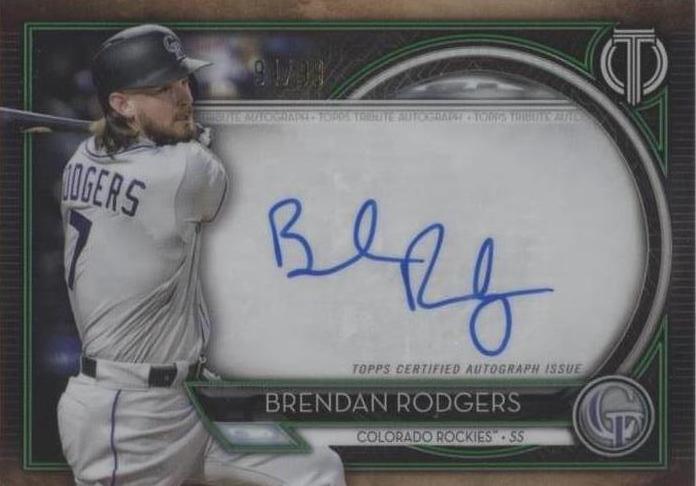 2020 Topps Tribute - Tribute Autographs Brendan Rodgers #TA-BR Green ...