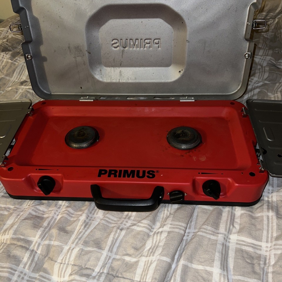 Primus Profile Dual Camp Outdoor Stove Burner Grill Red Combo, Check ...