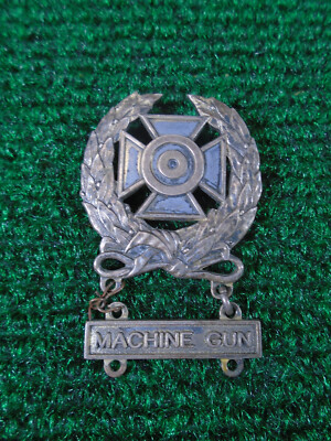WWII US Army Machine Gun Expert Marksman Sharpshooter Badge Pin Back | eBay