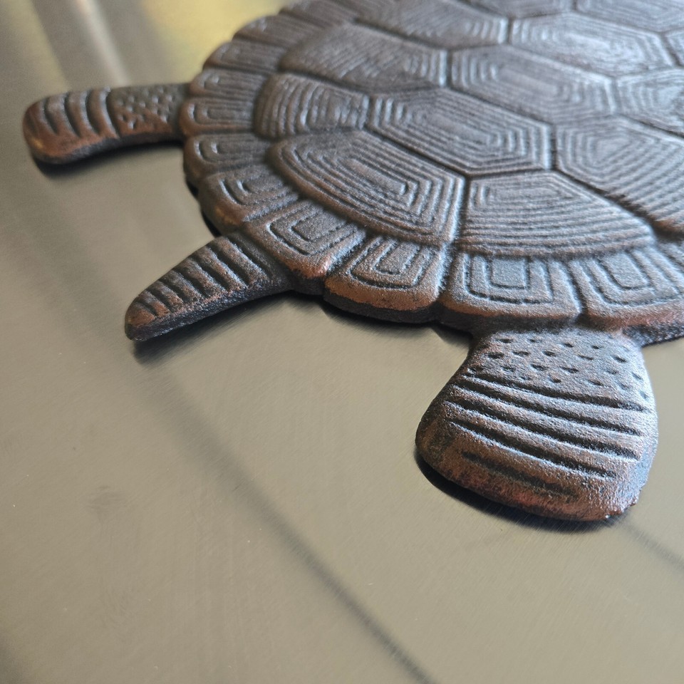 LARGE Turtle Stepping Stone Paver Decorative Cast Iron Yard Garden ...