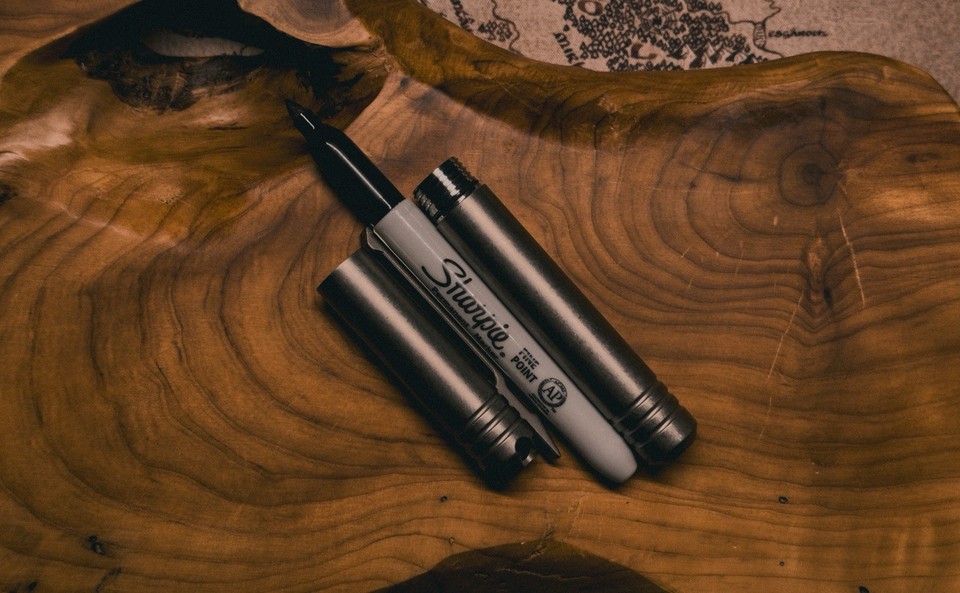 Full Titanium TC4 Sharpie Holder – EDC Marker Case for Sharpie 30001 | eBay