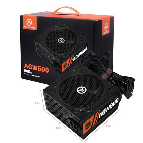Power Supply 600W 80+ Bronze Certified PSU (, AGW600) | eBay
