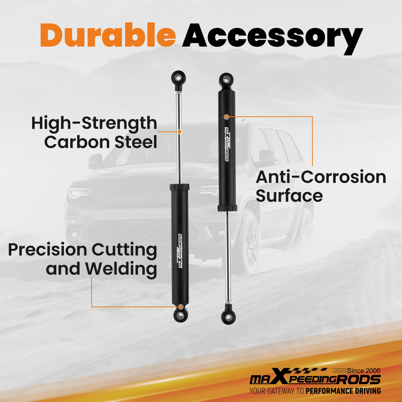 0-4 inch Rear Shock Absorbers Lift Kit for Chevy Silverado GMC Sierra ...