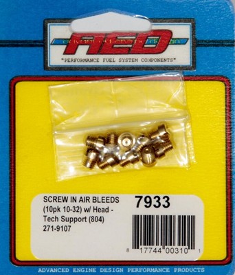 Advanced Engine Design Aed 7933 Screw In Air Bleed With Head 10 Pack | eBay