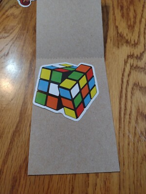 VINTAGE NOS. RUBICS CUBE Vending Machine Sticker . VMS1 | eBay