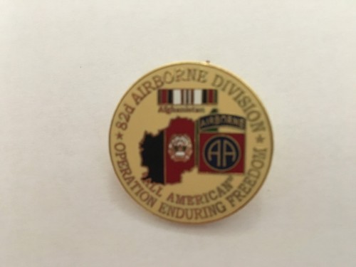 82ND AIRBORNE DIVISION OPERATION ENDURING FREEDOM HAT/LAPEL PIN | eBay