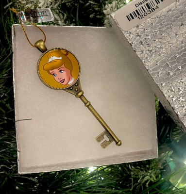 2025 Disney Classic Cinderella Skeleton Key Christmas Tree Ornament w ...