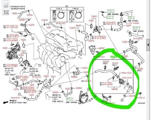 20-24 CAMRY 20-25 RAV4 2.5L COOLANT BYPASS HOSE & VALVE ASSEMBLY ...
